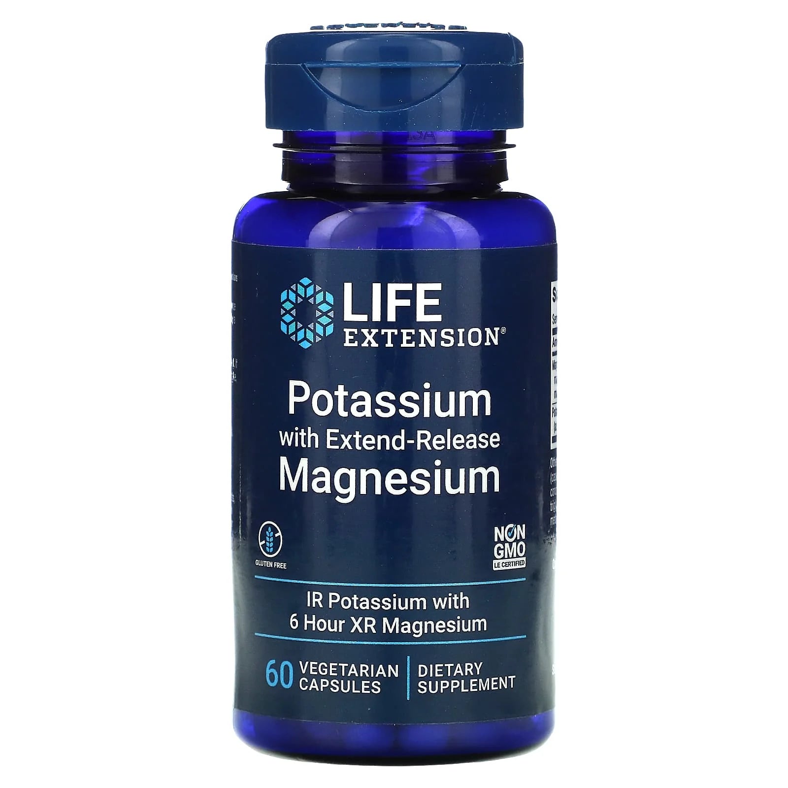 POTASSIUM WITH EXTENDED-RELEASE MAGNESIUM 60 CAPSULAS LIFE EXTENSION ...